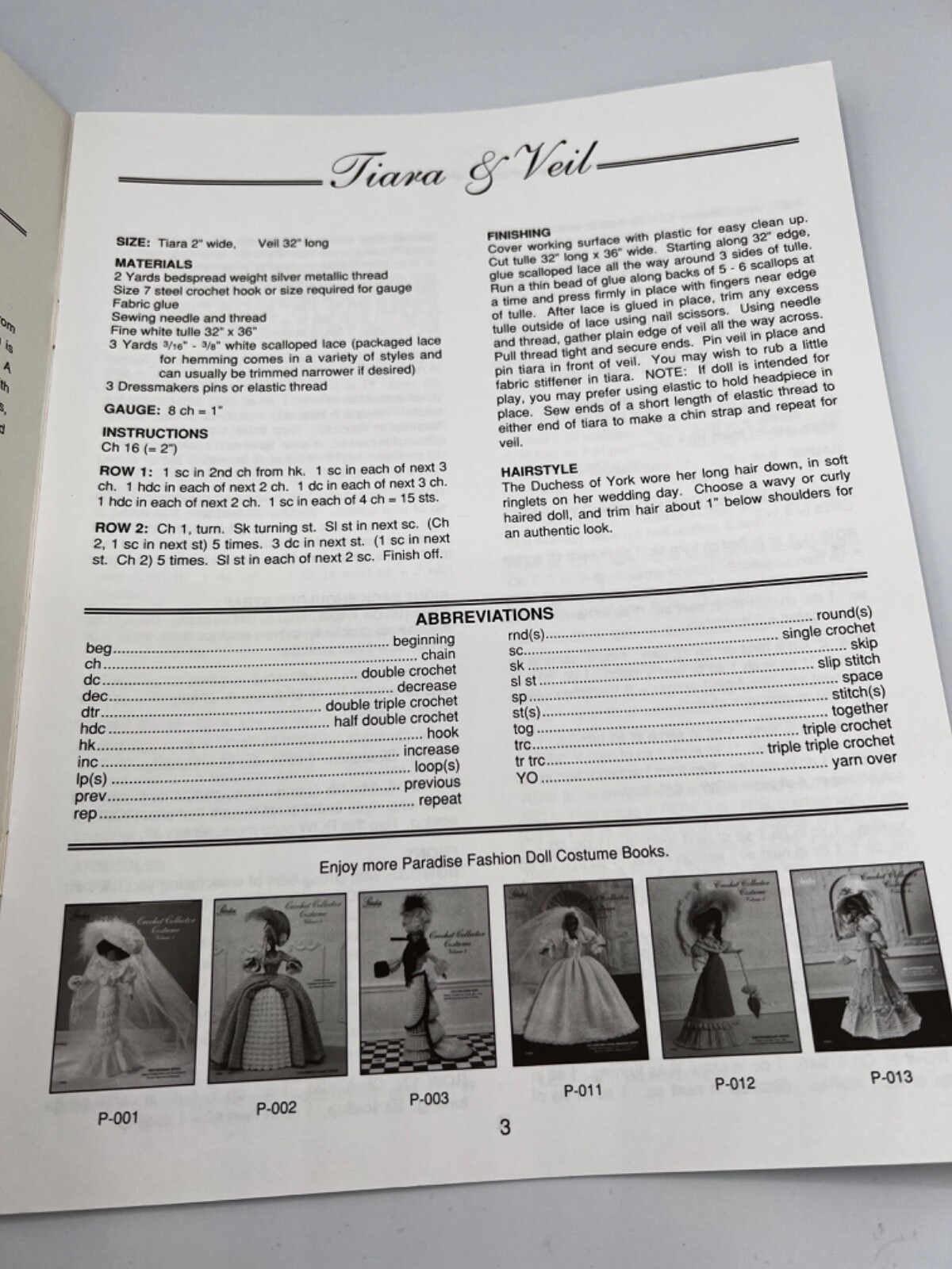 1994 Vintage 1986 Duchess Wedding Gown Crochet Pattern Book | eBay