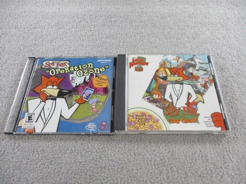 Spy Fox PC CD Games Operation Zone Dry Cereal Jewel Case Humongous ...