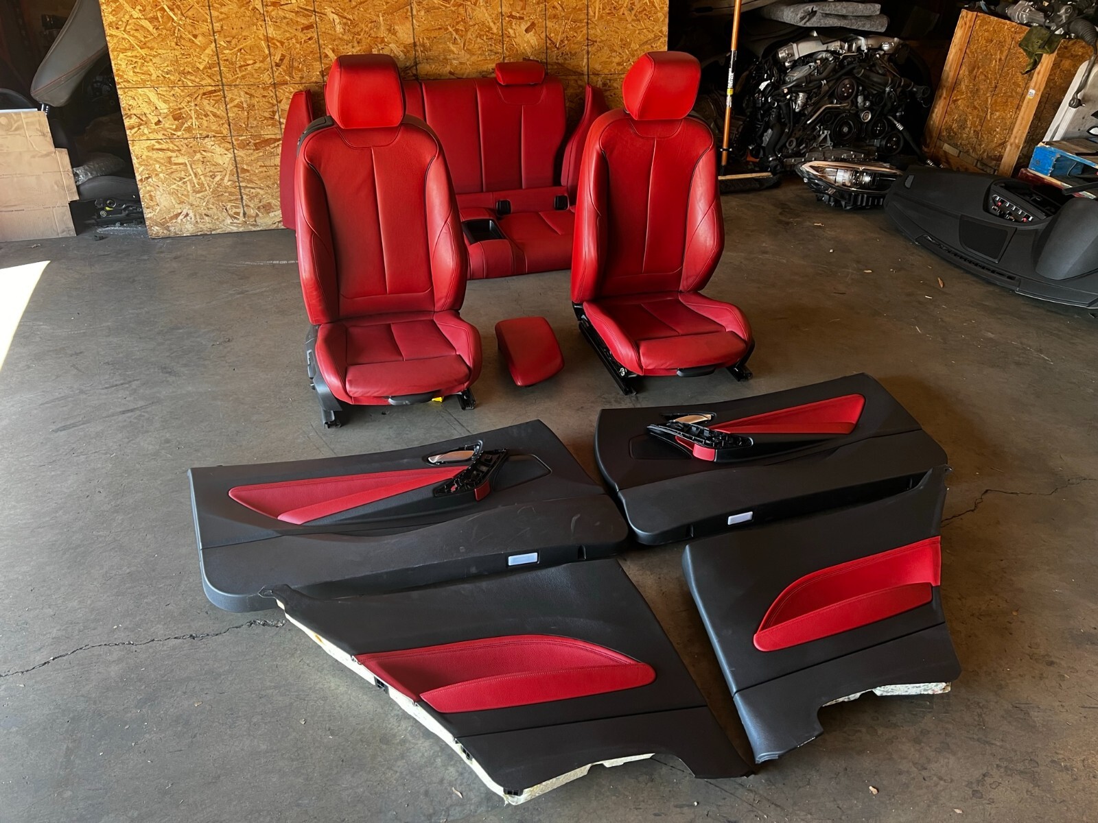 BMW 2014-2021 F22 F87 CORAL RED SPORT HEATED SEATS ASSEMBLY OEM 35K /B ...