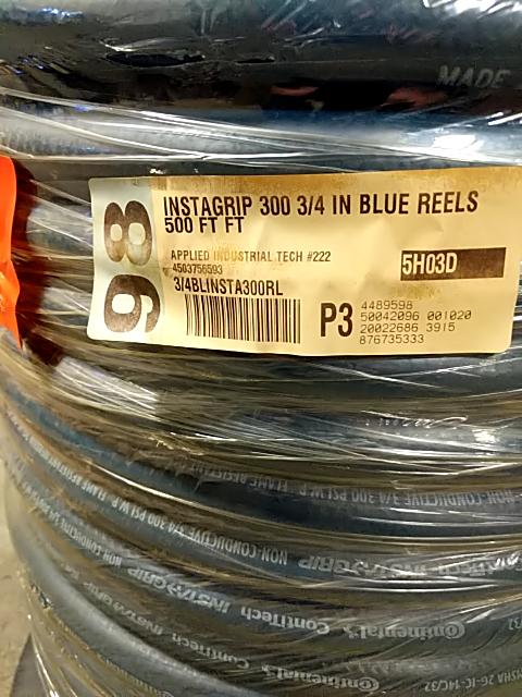 Applied 3/4BLINSTA300RL Blue Insta-Grip Hose 3/4" ID x 1.070" O ...