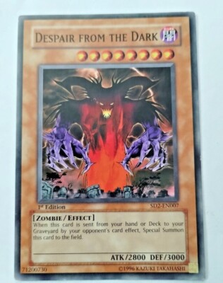 Yu-Gi-Oh! Despair from the Dark Structure Deck SD2-EN007 1st Ed ...