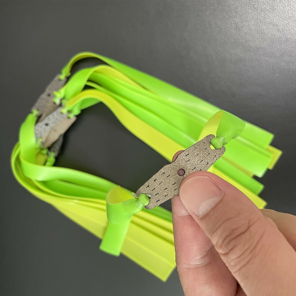 10 Flat Rubber Bands Slingshot Hunting Catapult Replacement Elastic ...