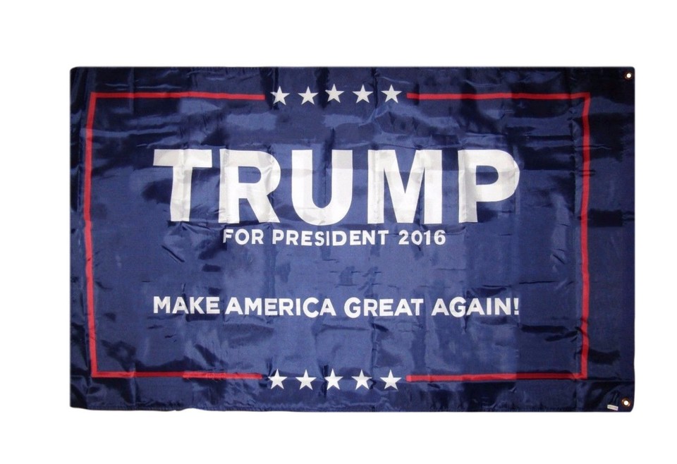 3x5 Donald Trump President 2016 #1 Double Sided 2ply Flag 3'x5 ...