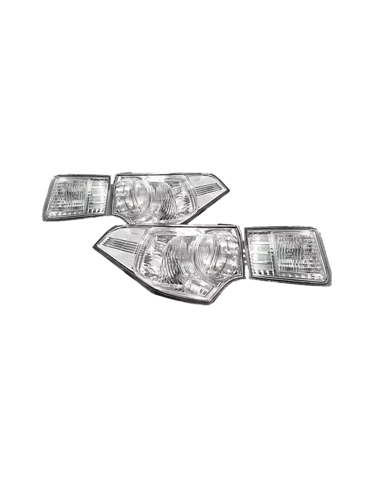 4pc Crystal Clear Lens Brake Tail Light Turn Signal Cover For TSX CU2 ...