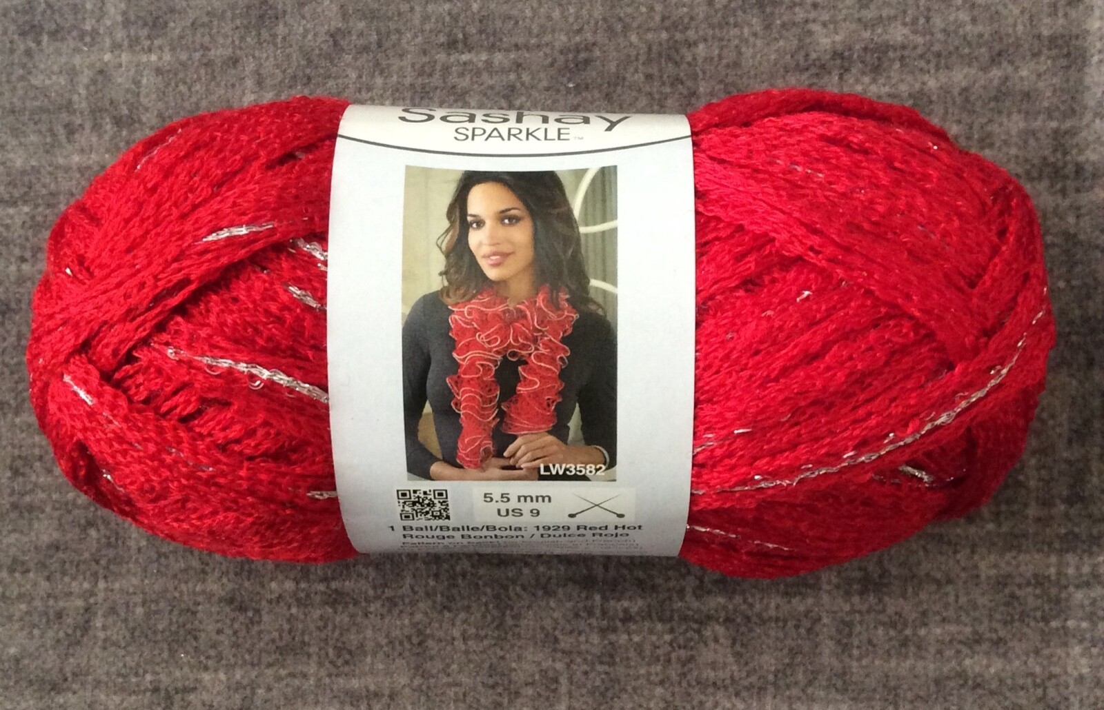 New Red Heart Sashay Yarn, Sashay Sparkle Yarn, Ruffle Yarn, Ruffle ...