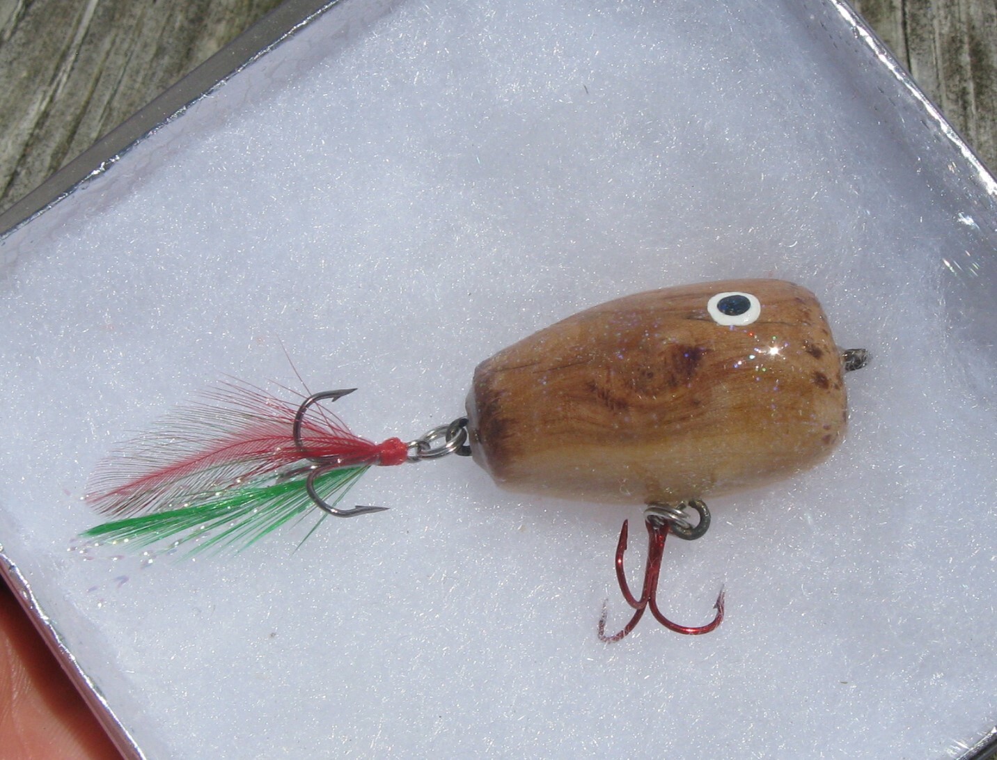 Red Pine Mini Bass Chug Collector Lure New Handmade | eBay