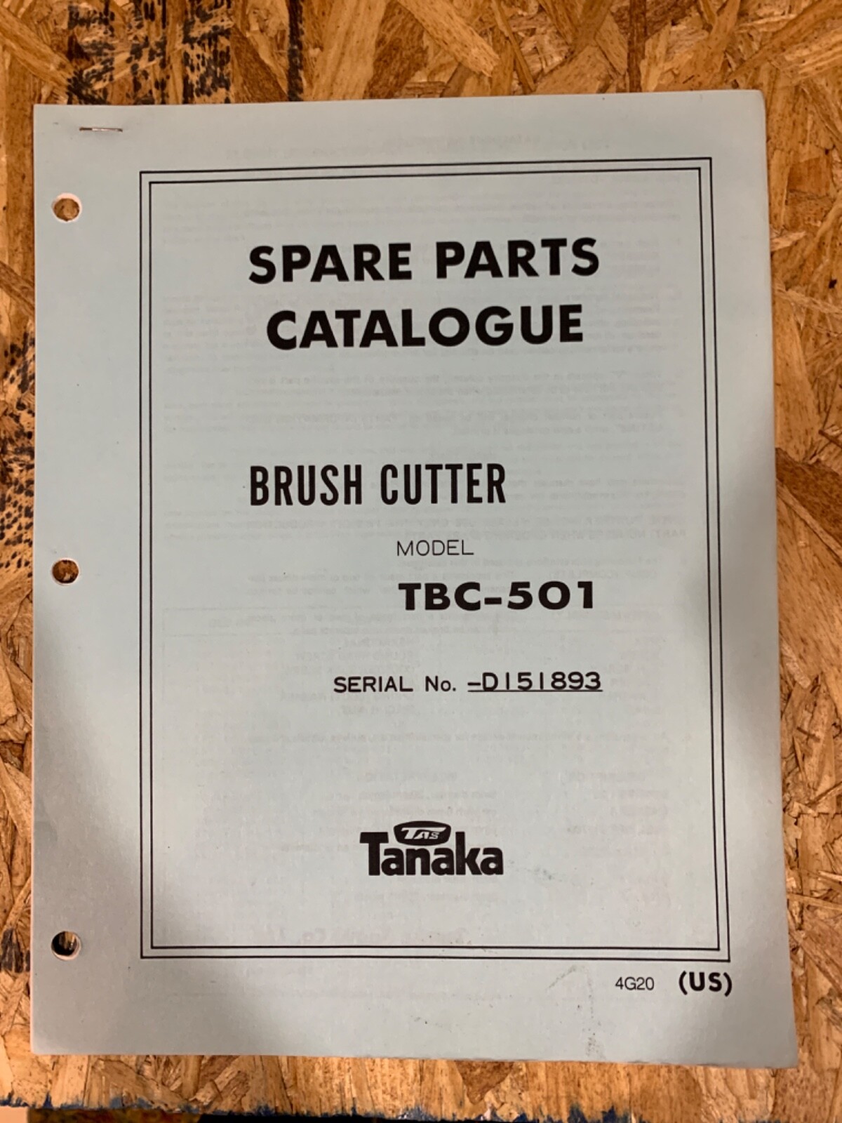 Tanaka BrushCutter TBC-501, Tanaka Parts Catalogue | eBay