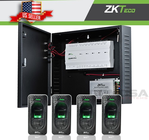 ZKTeco inbio 460 Pro Access Control kit 4 Door + biometric readers zk ...