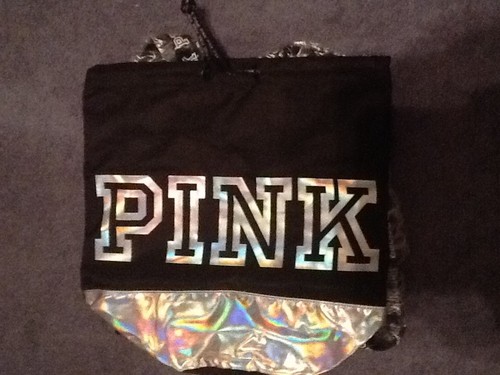 VICTORIA'S SECRET PINK METALLIC DRAWSTRING BACKPACK NEW IN PACKAGE | eBay