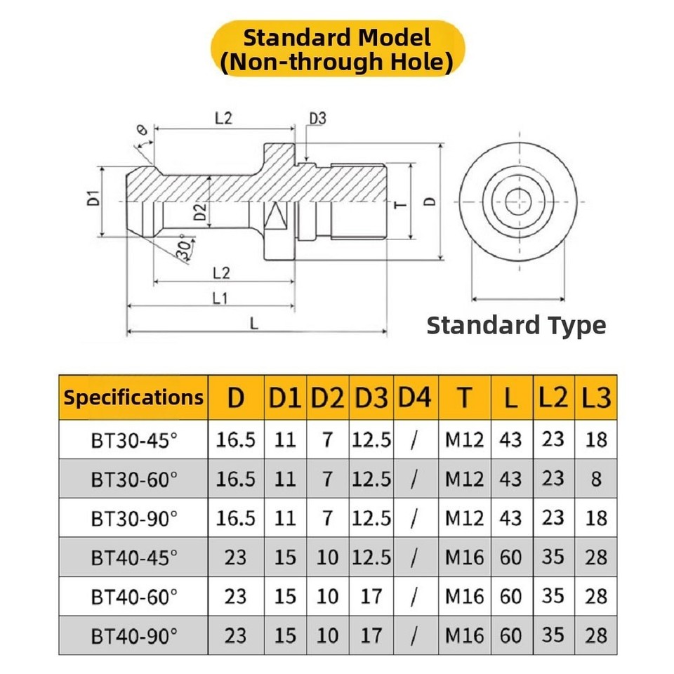 For CNC Machining Center BT30 Pull Stud Integral Forging High ...