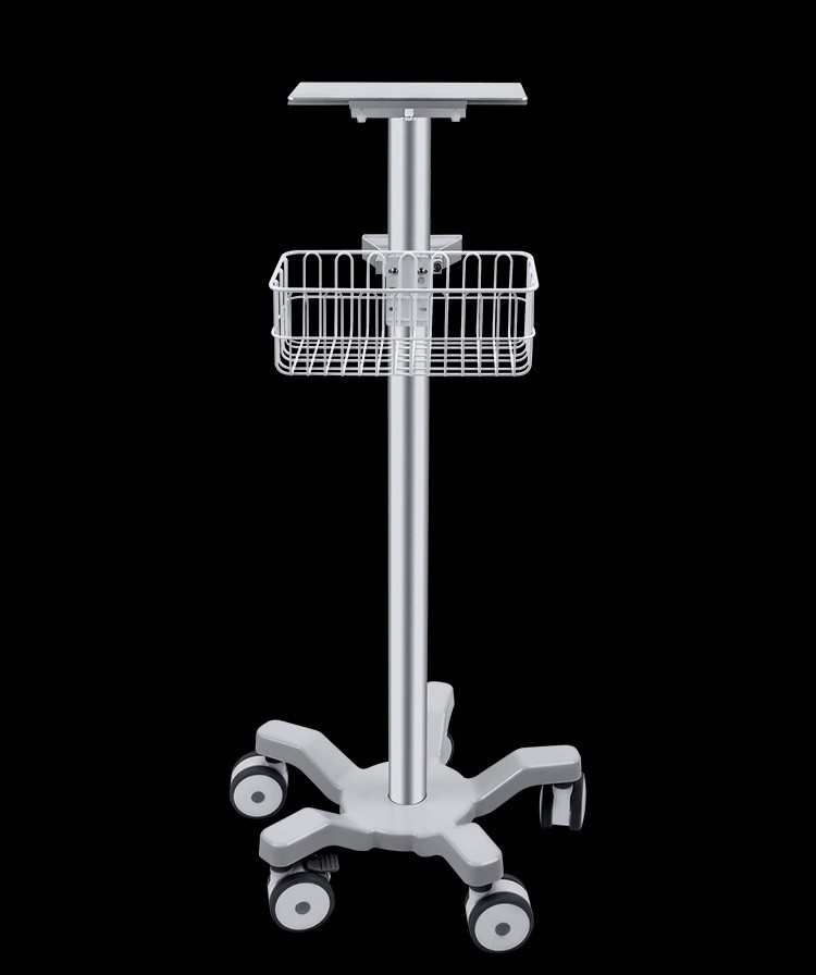 Rolling Stand Patient Monitor Trolley Cart with Basket for Mindray ...