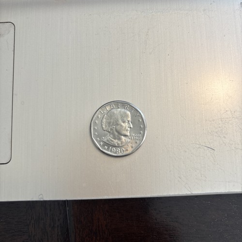 1980 D Susan B Anthony Liberty *One Dollar Coin* Circulated Rare Wide ...