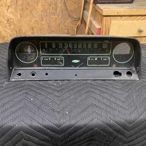 1964 65 66 Chevy deluxe instrument cluster Pickup Truck c10 k10 64-66 ...
