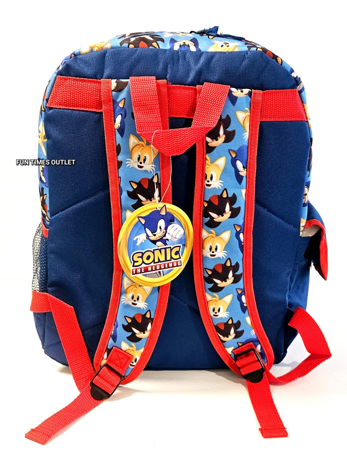 Sonic The Hedgehog 3D 16" Large Backpack Tails Shadow Sega Carry All ...