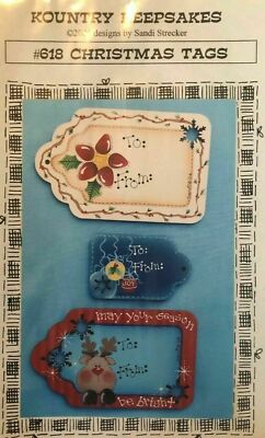 Vintage Tole Painting Pattern Packet: Christmas Tags by Sandi Strecker ...