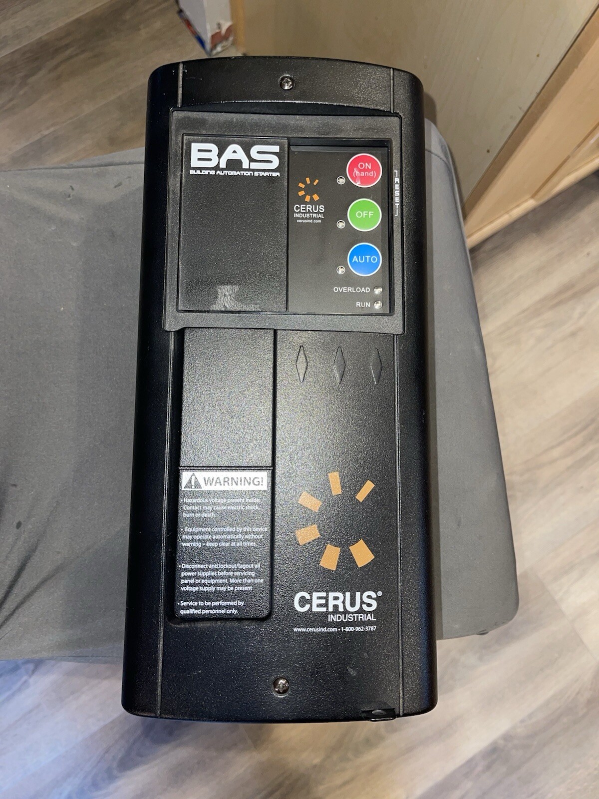 Cerus Motor Starter BAS1-18/J-22M 1.5HP/3HP 208VAC 3Ph nema 1 enclosure ...