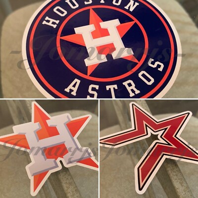 Houston Astros Baseball Team Logo MLB Sticker Decal Vinyl *Sz: 2-18 ...