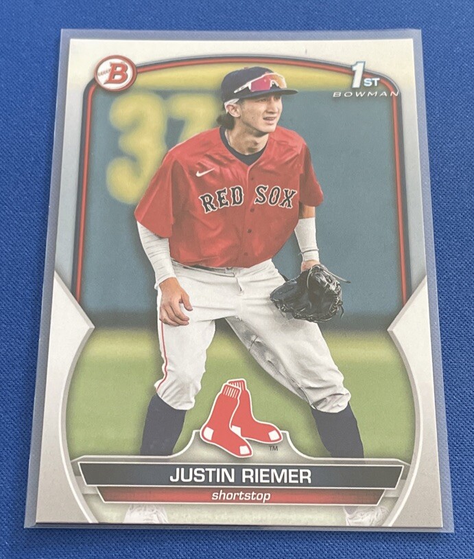 2023 Bowman Draft #BD-182 Justin Riemer Boston Red Sox | eBay