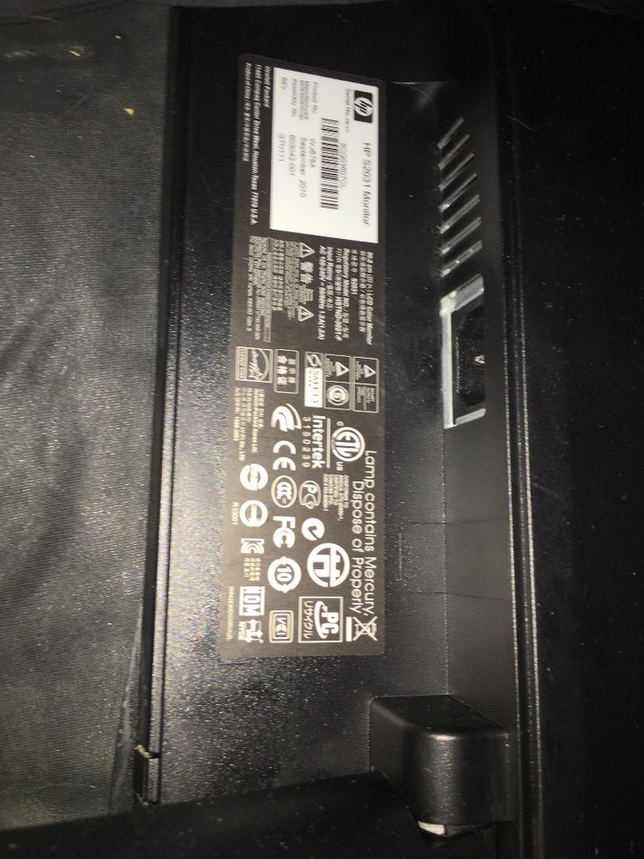 HP S2031 20" LCD Color Monitor-Very Good Condition-SHIPS N 24 HOURS | eBay