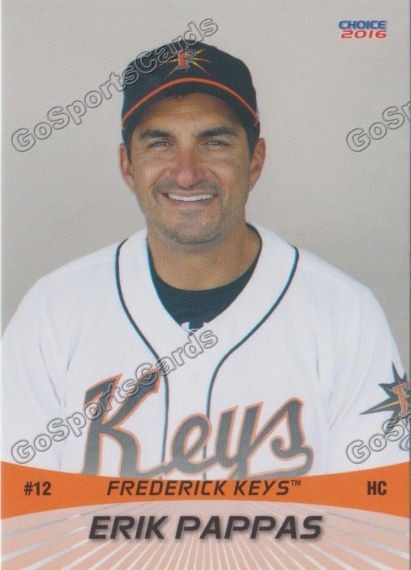2016 Frederick Keys Erik Pappas Baltimore Orioles HC | eBay
