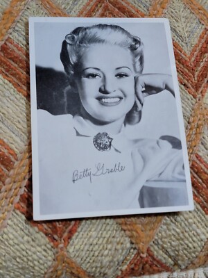 Signed Betty Grable Glossy Photo, 5x7. | eBay
