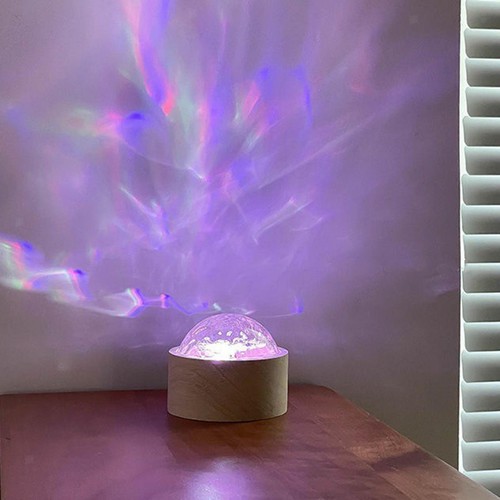 Dynamic Rotating Water Ripple Night Lights Night Light Tabletop Color ...