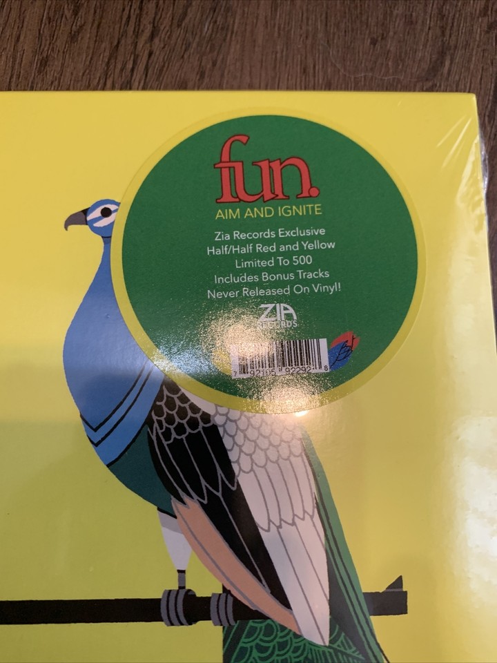 fun. - Aim and Ignite Zia Exclusive *LIMITED TO 500* Yellow & Red Vinyl ...