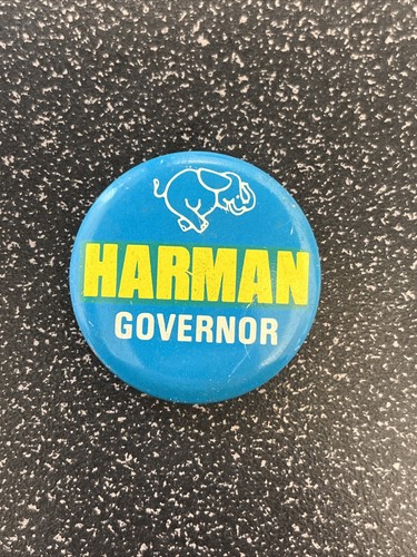Rick Harman Kansas Republican Governor 1968 Election Pin State Campaign ...