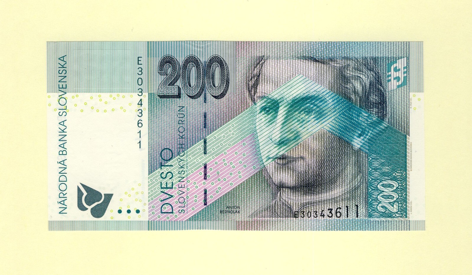SLOVAKIA 200 KORUN 1999 P-30a UNC SLOVENSKA NÁRODNÁ BANKA SLOVAK ...