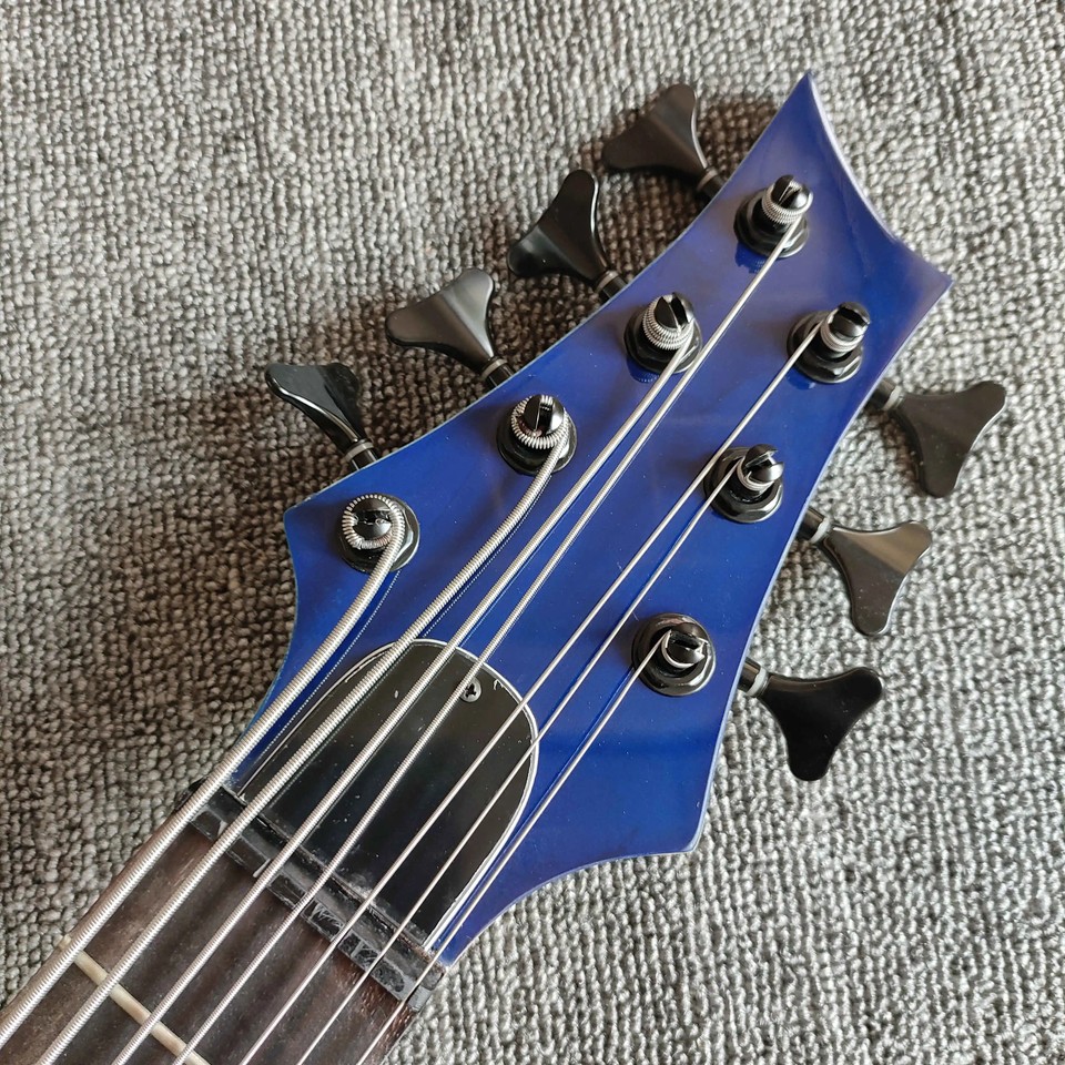 New High Quality Rosewood Fingerboard 7 String Blue Bass Electric ...