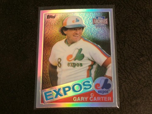 2002 Topps Archives Reserve 1985 Refractor GARY CARTER card! EXPOS! HOF ...