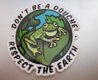 FROG Toad - Respect the Earth Eco Sticker Water Bottle Decal Bumper ...