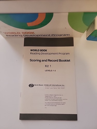 Vintage 1981 World Book Reading Development Program | eBay