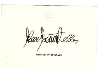 John Foster Dulles Signed Card / Autographed U.S. Secretary of State | eBay