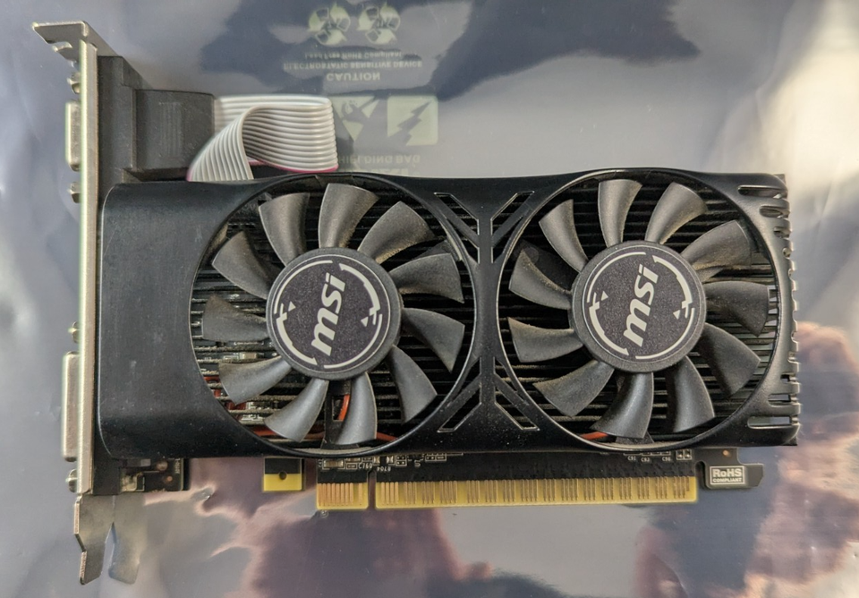 MSI GeForce GPU GTX 750 Ti 2GB 2GD5TLP Low Profile Dual Fan Graphics ...