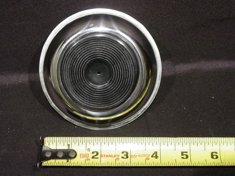2 Pc ROUND 4" & 6" STAINLESS STEEL MAGNETIC PARTS BOWL SET SCREWS DISH ...