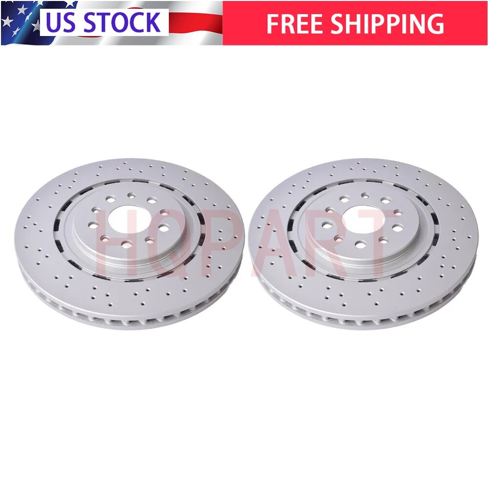 New For Maserati Ghibli Quattroporte Front Brake Rotors set of 2 ...