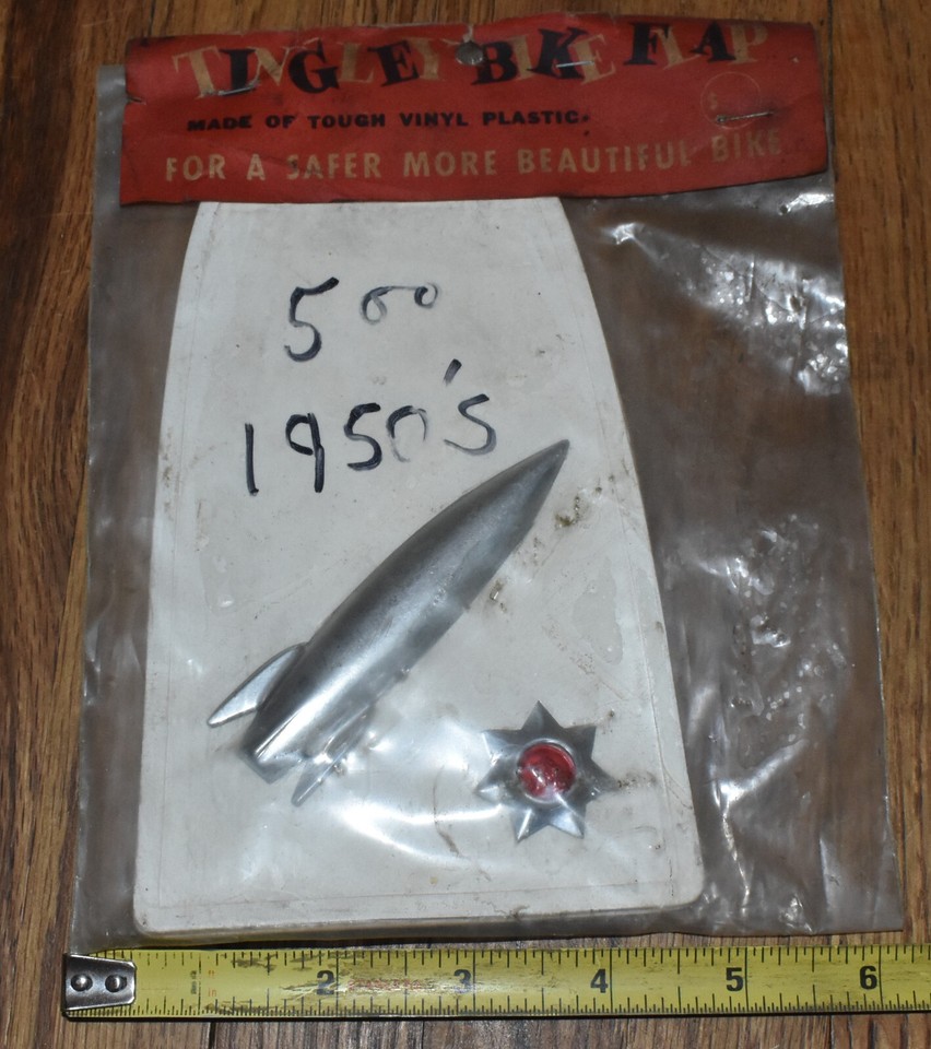 Vintage NOS Bicycle Space Age Ship Tingley Bike Bicycle Mud Flap | eBay