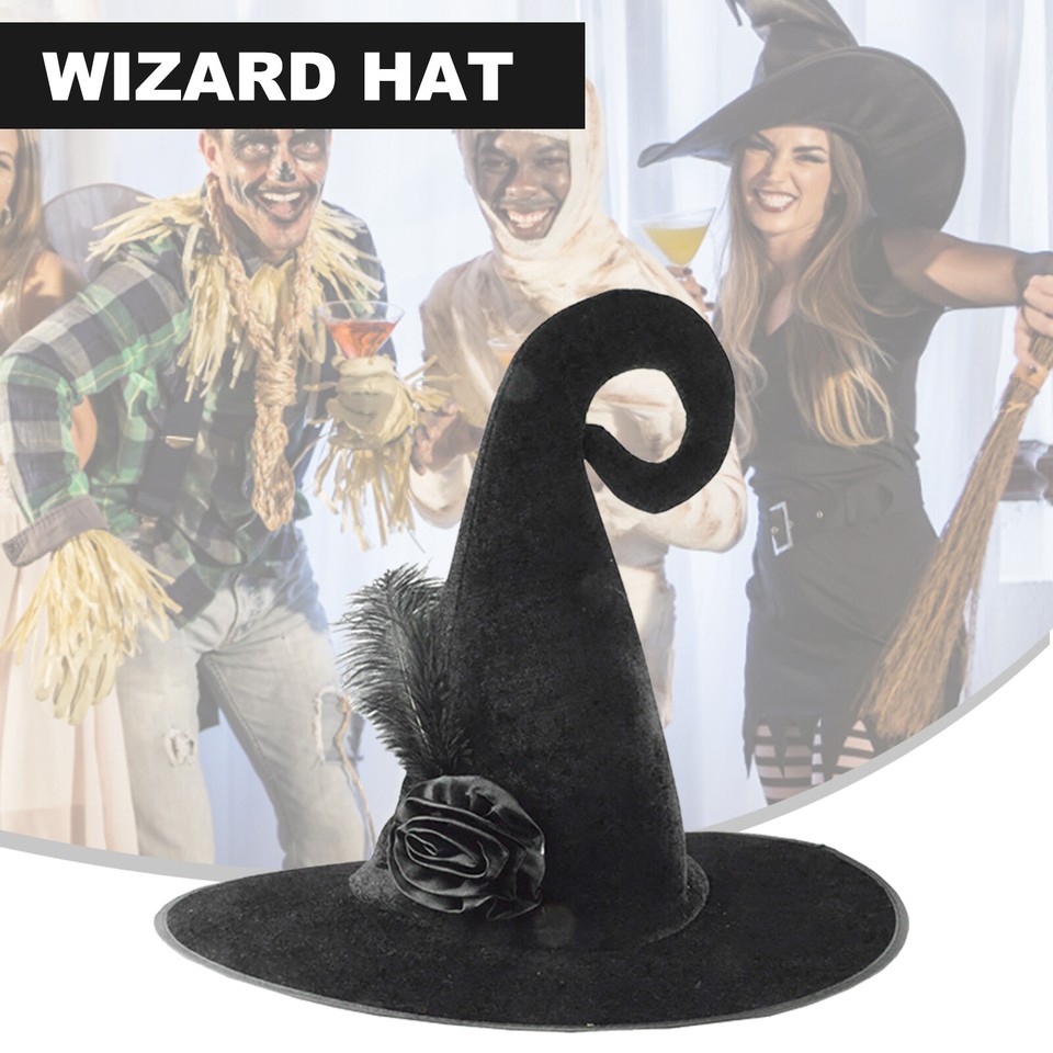 Halloween Wizard Hat Decorative Props Versatile for Women Men ...