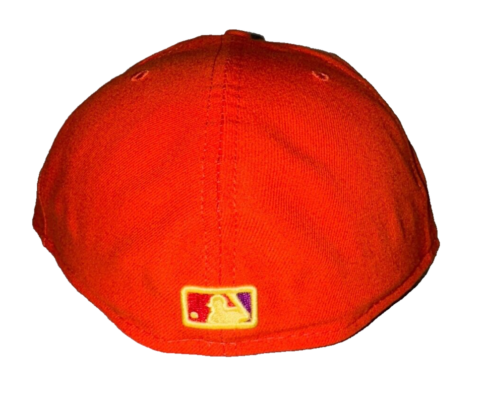 New Era Los Angeles Dodgers 59FIFTY Fitted Drip Hat Cap - Orange | eBay