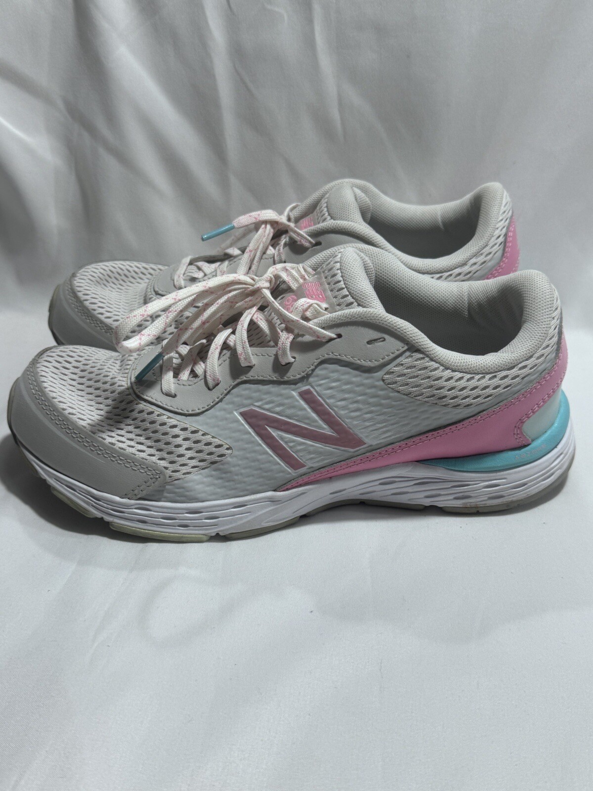 NEW BALANCE 680 WOMEN’S RUNNING SHOES GREY/ PINK SIZE 7 | eBay