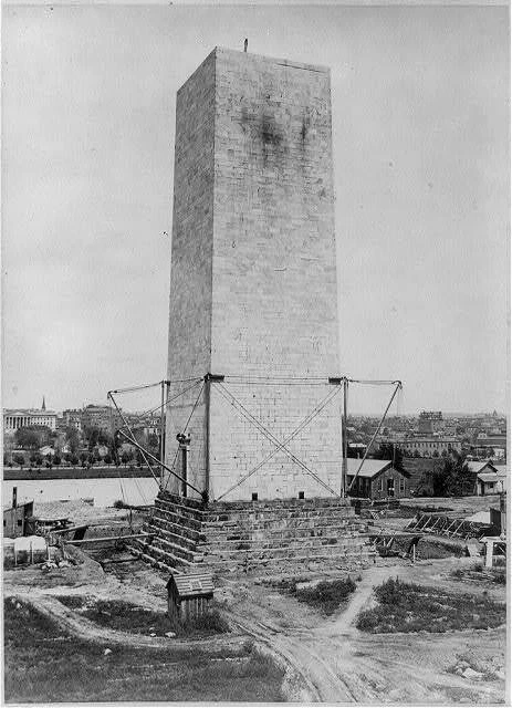 Washington Monument Construction