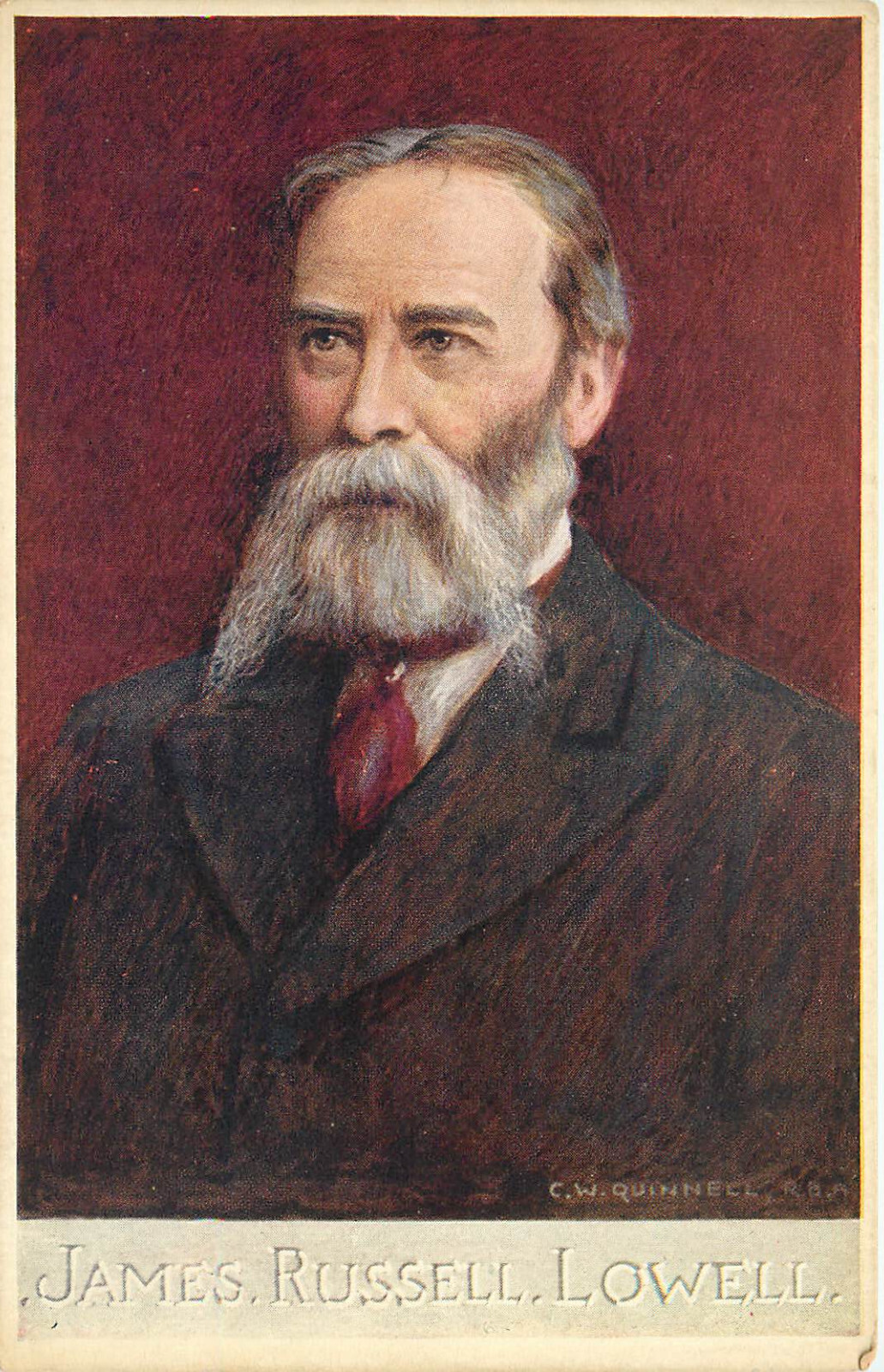 Tuck Postcard Men Of Letters Series III 2700 James Russell Lowell ...