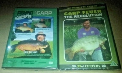 Pêche avec Expert Des Taylor Carp Fever Revolution Anglers DVDS NOUVEAU ...