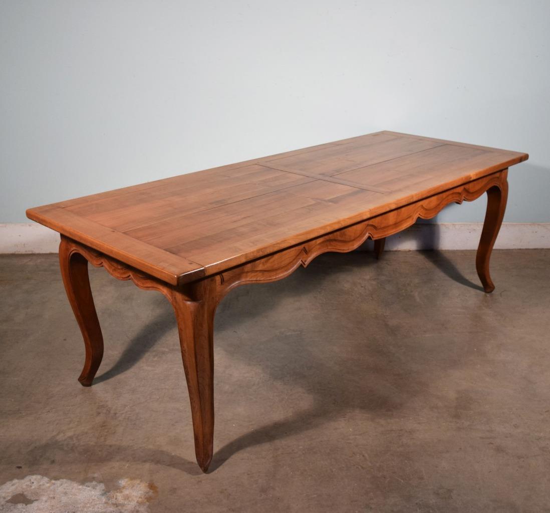 Vintage French Provencal Farm Table/Desk/Dining Table in Solid Cherry ...
