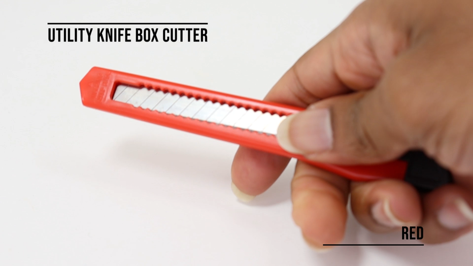 20 Bulk Small Red Utility Knife Box Cutters Snap Off Blade 9MM Blade | eBay