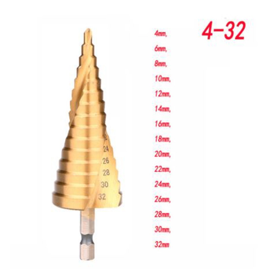 Efficient Coated Hex Shank HSS Spiral Grooved Center Drill Bit | eBay