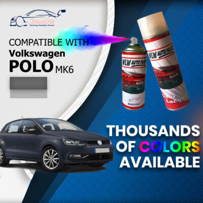 For VW Volkswagen Polo MK6 17 LD5Q SHADOW BLUE Premium AEROSOL Touchup ...