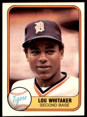Lou Whitaker 1981 Fleer Card# 463 | eBay