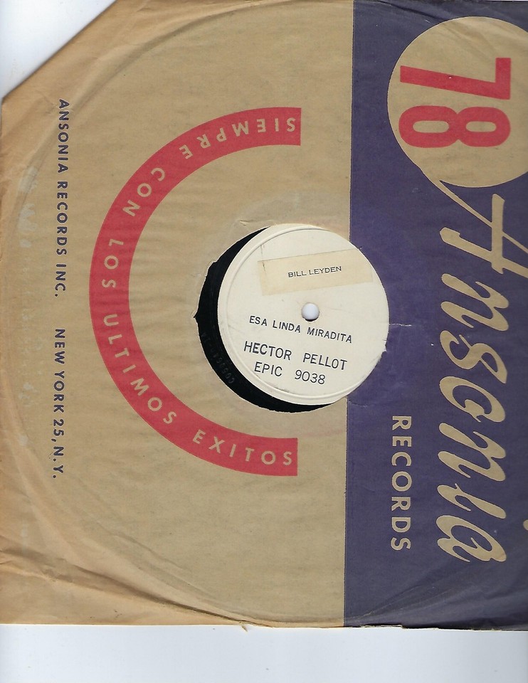 HECTOR PELLOT - EL GALLO ESPUELERICO / ESA LINDA MIRADITA - 78 RPM ...